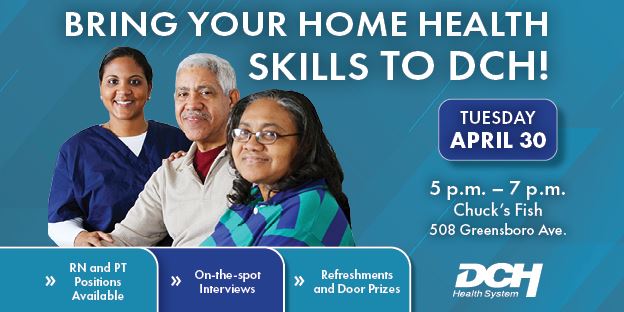 DCH Home Health RNs and PTs